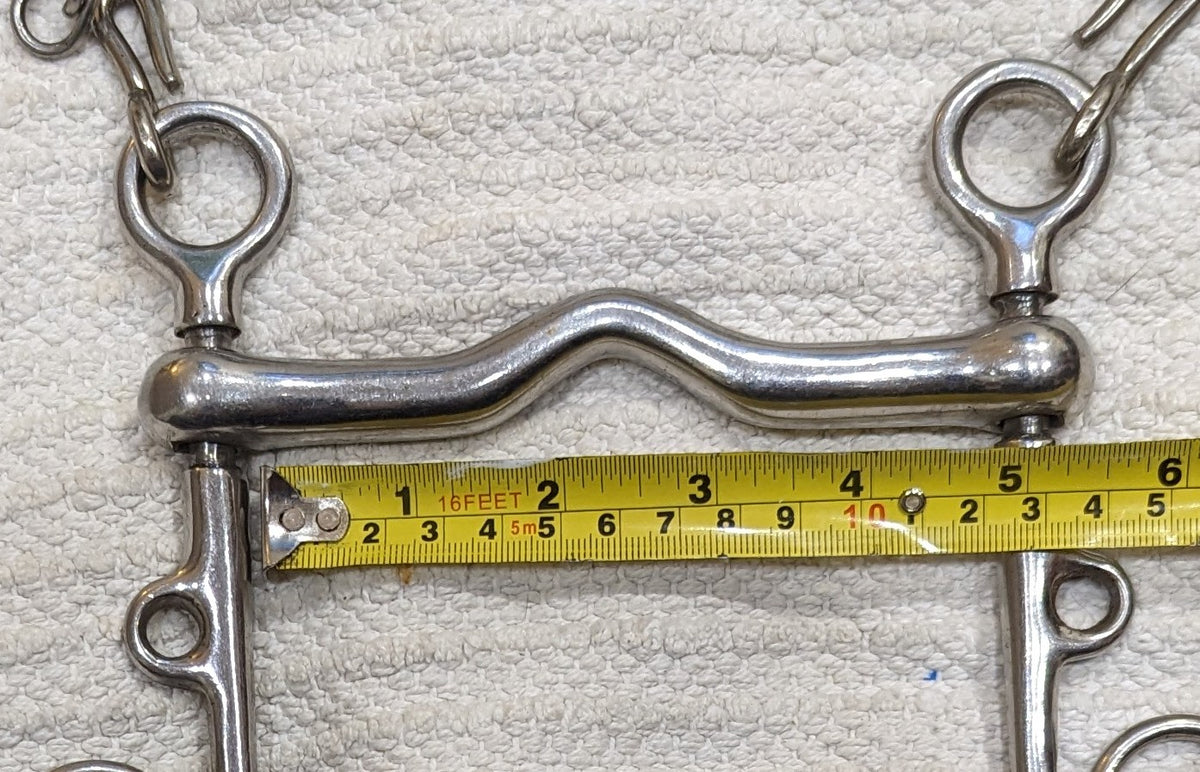 5" Double bit set, ported weymouth / bradoon snaffle (2285) – second ...
